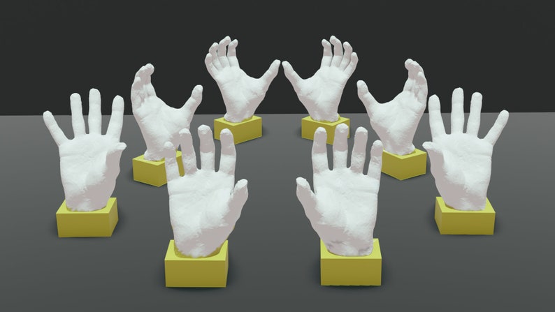 Shigaraki Hands 3D Model STL Digital Download - Etsy
