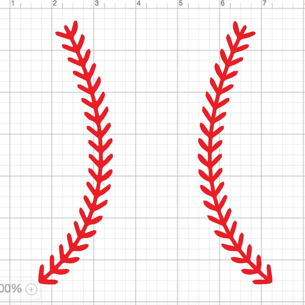 Baseball Stitches Vector - Etsy