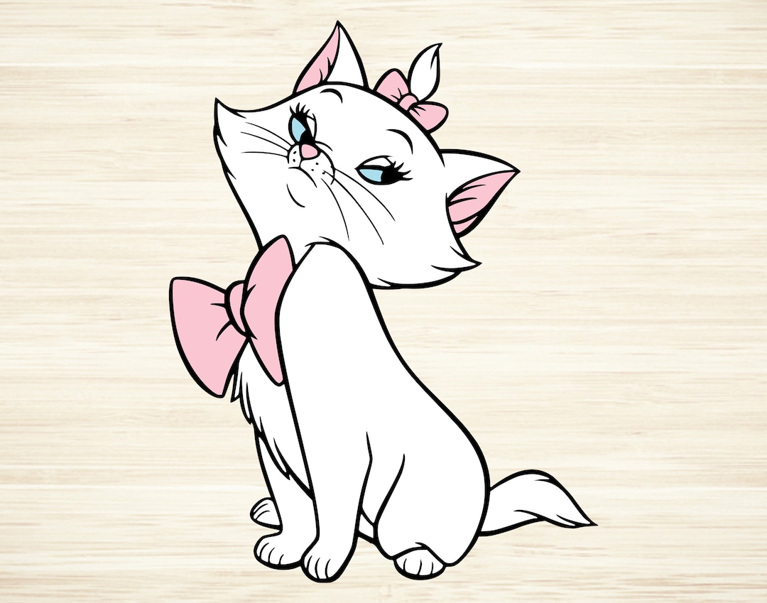 Aristocats Marie Cut File Svg Dxf Png Eps Pdf Clipart Vector Etsy