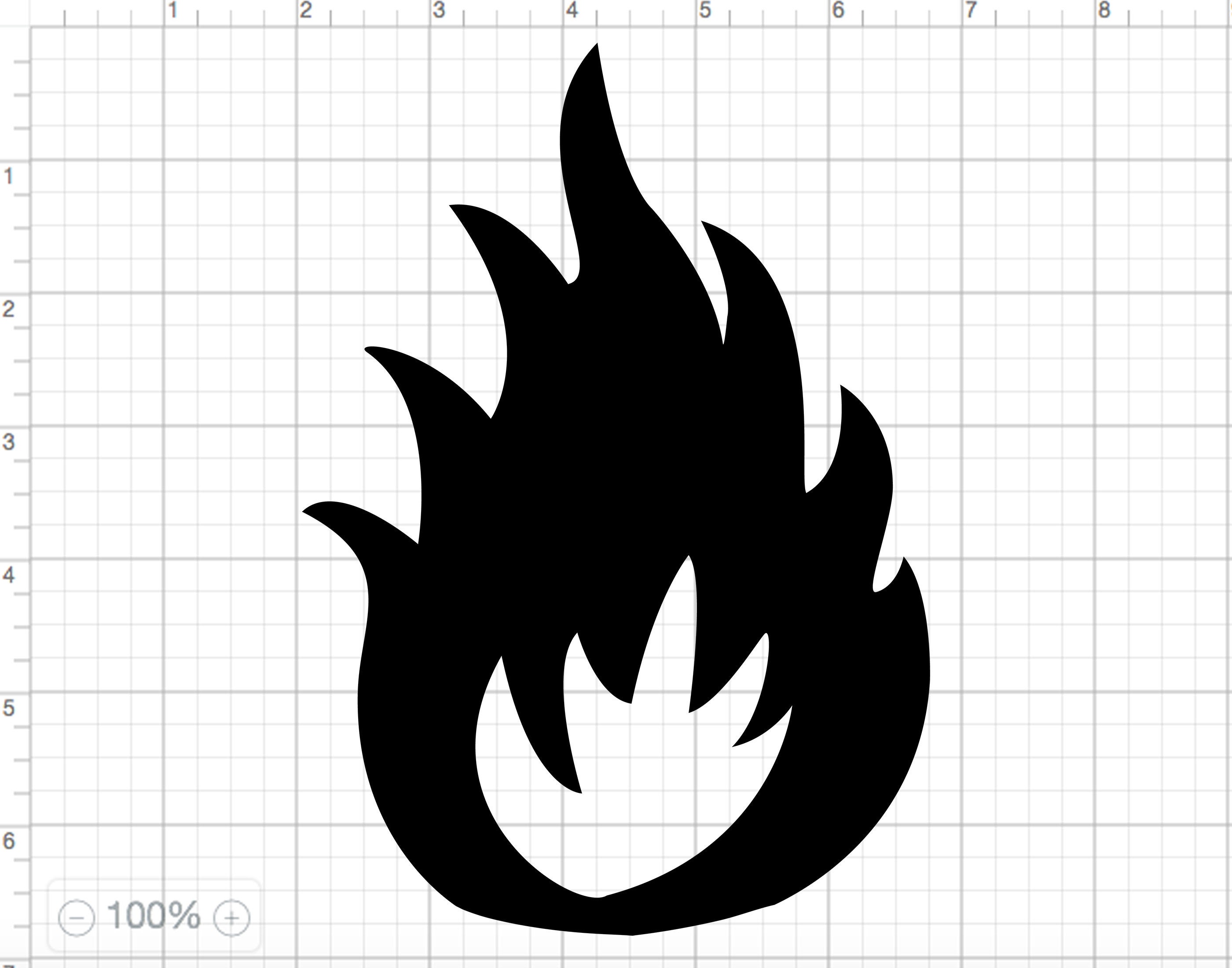 Fire Flame Cut File SVG DXF PNG Eps Pdf Clipart Fire Svg - Etsy