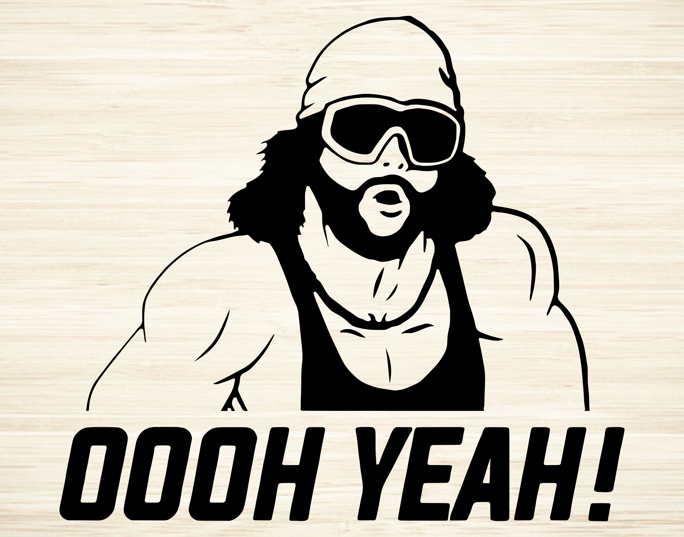 Macho Man Oooh Yeah Cut File Svg Dxf Png Eps Pdf Clipart Etsy