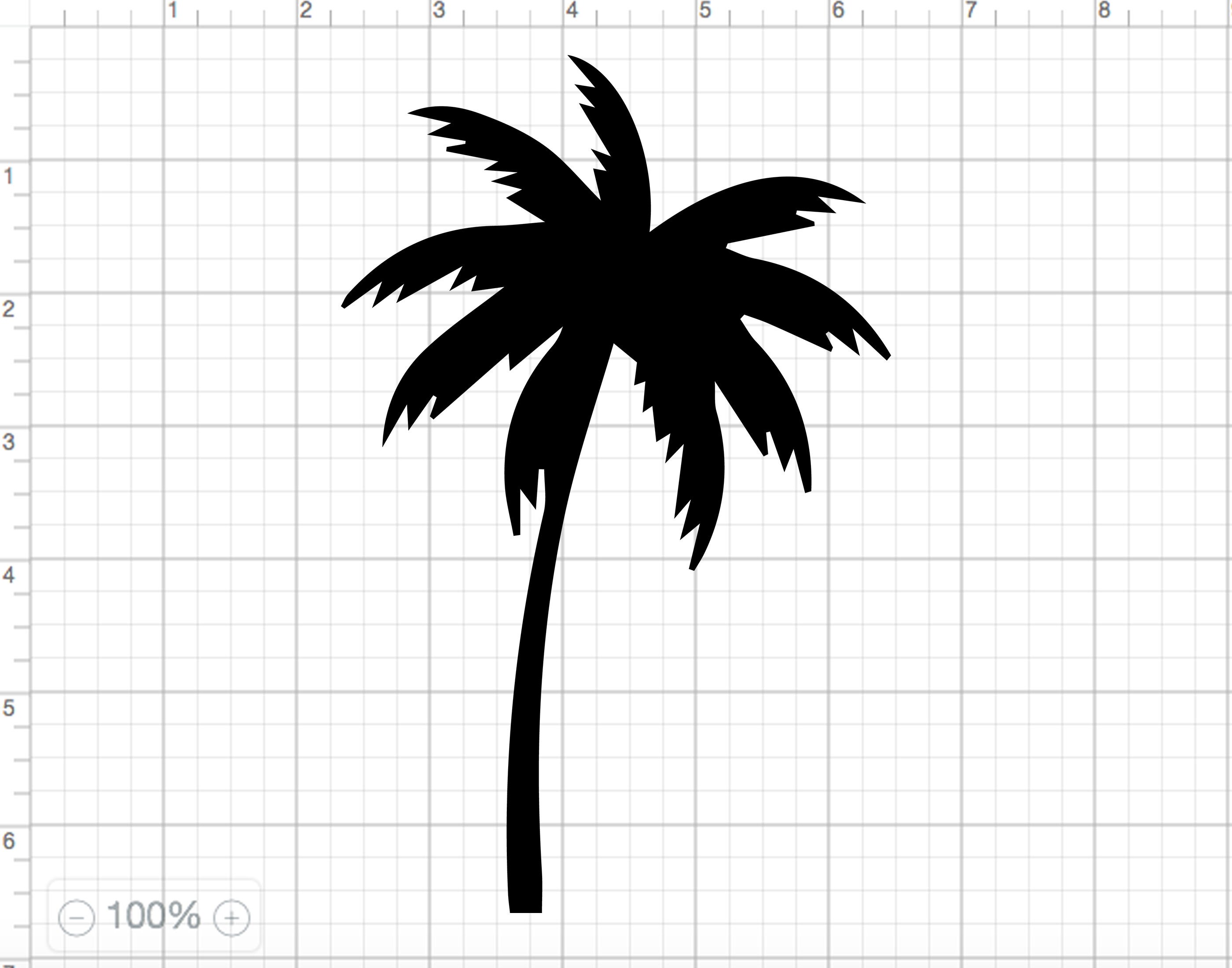 Palm Tree Cut File SVG DXF PNG Eps Pdf Clipart Palm Svg - Etsy