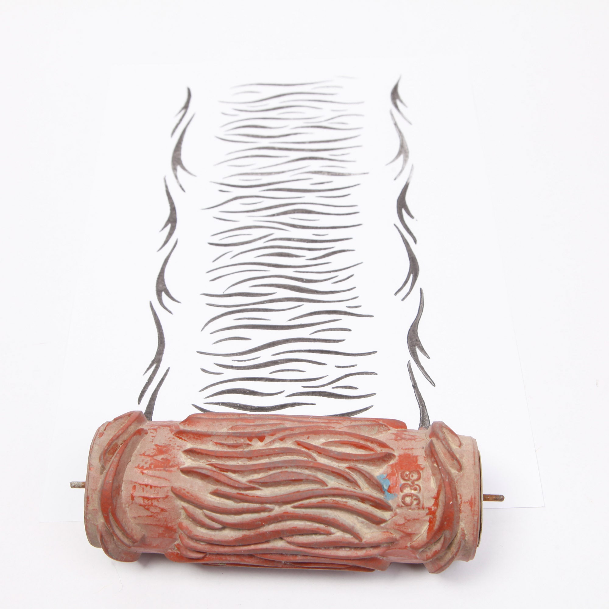 Vintage Pattern Roller / Structure Roller 24-0229 Band Pattern With ...