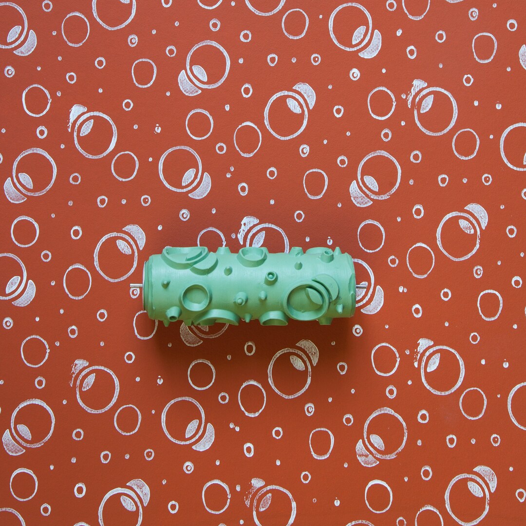 Pattern Roller / Structure Roller 1642 With Circles and Round Shapes ...