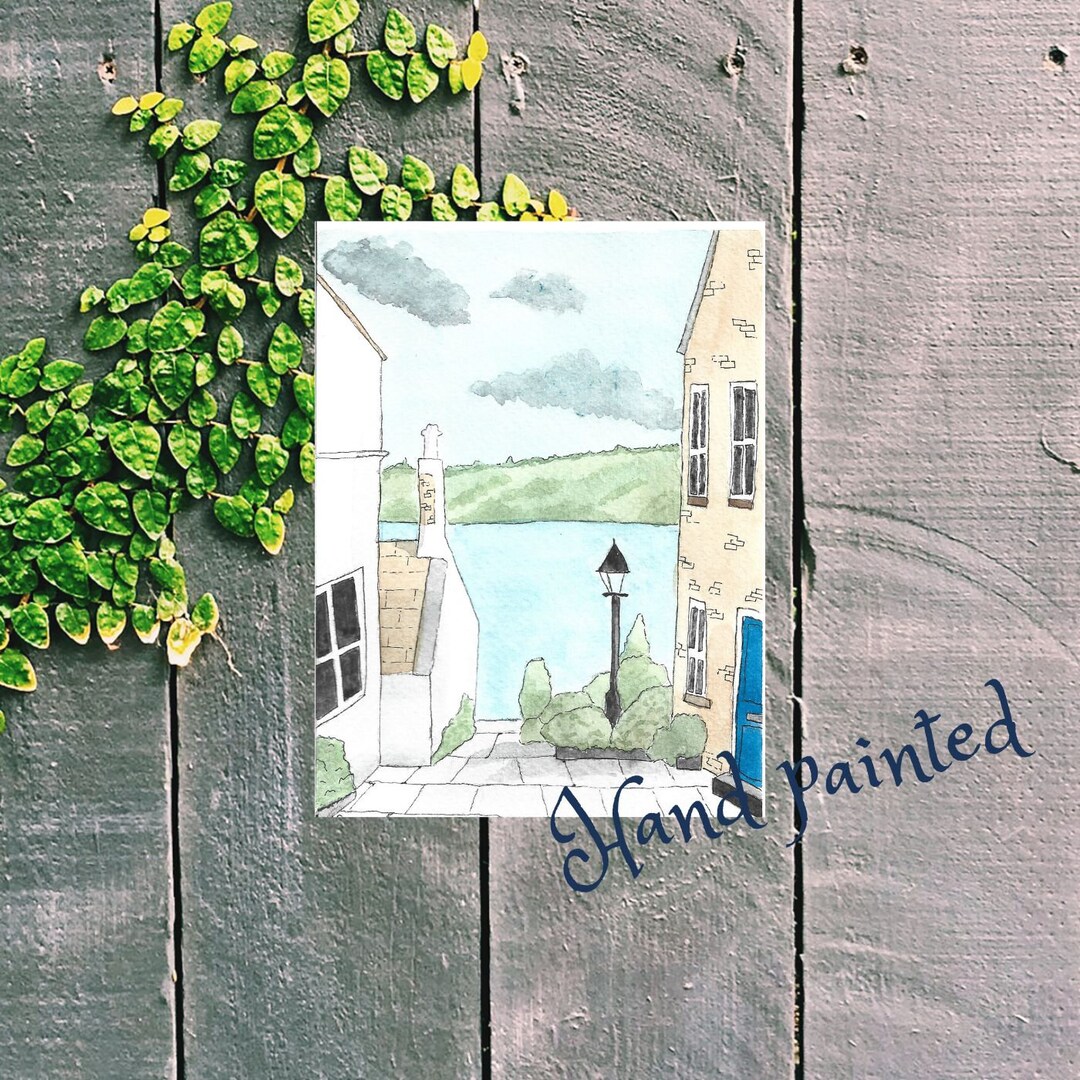 Watercolour Sea View Painting - Etsy