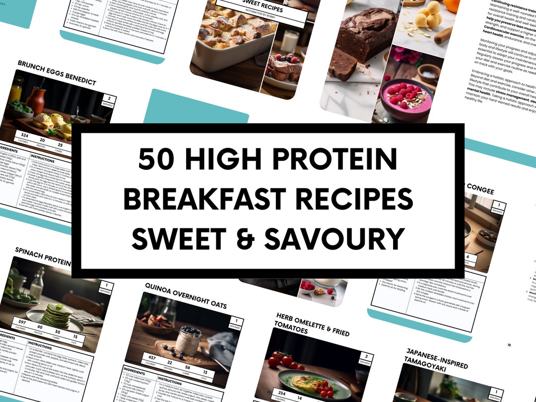 The High Protein Recipe Book 50 Macro-friendly Breakfast Ideas for ...