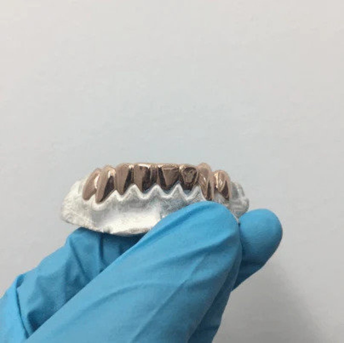 Rose Gold Grillz, Gold Teeth Grillz for Men and Women, Fitted Iced Out ...