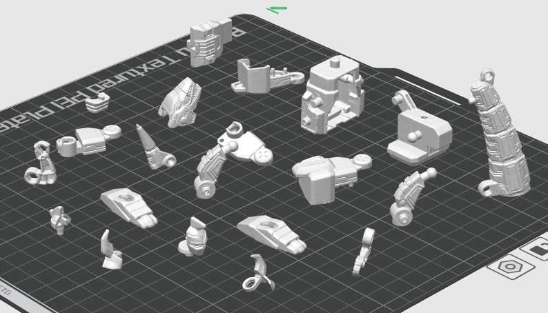 Mighty Morphin Megazord STL File | Mini PLA Scan - Etsy
