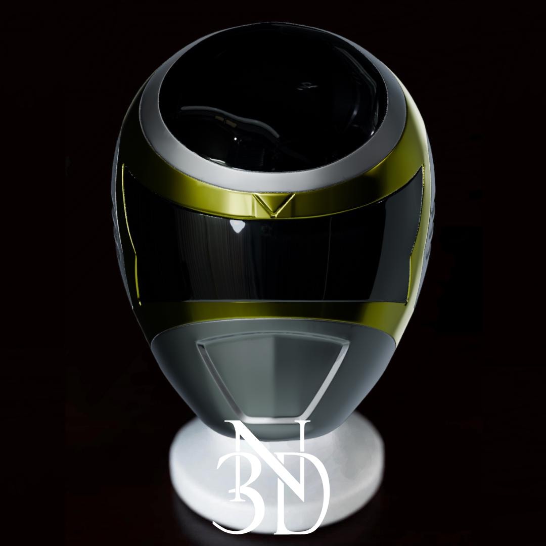 In Space Silver Ranger Helmet STL File - Etsy