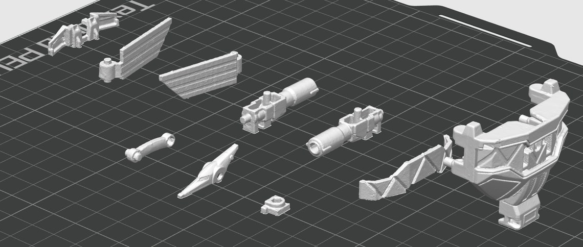 Mighty Morphin Megazord STL File | Mini PLA Scan - Etsy