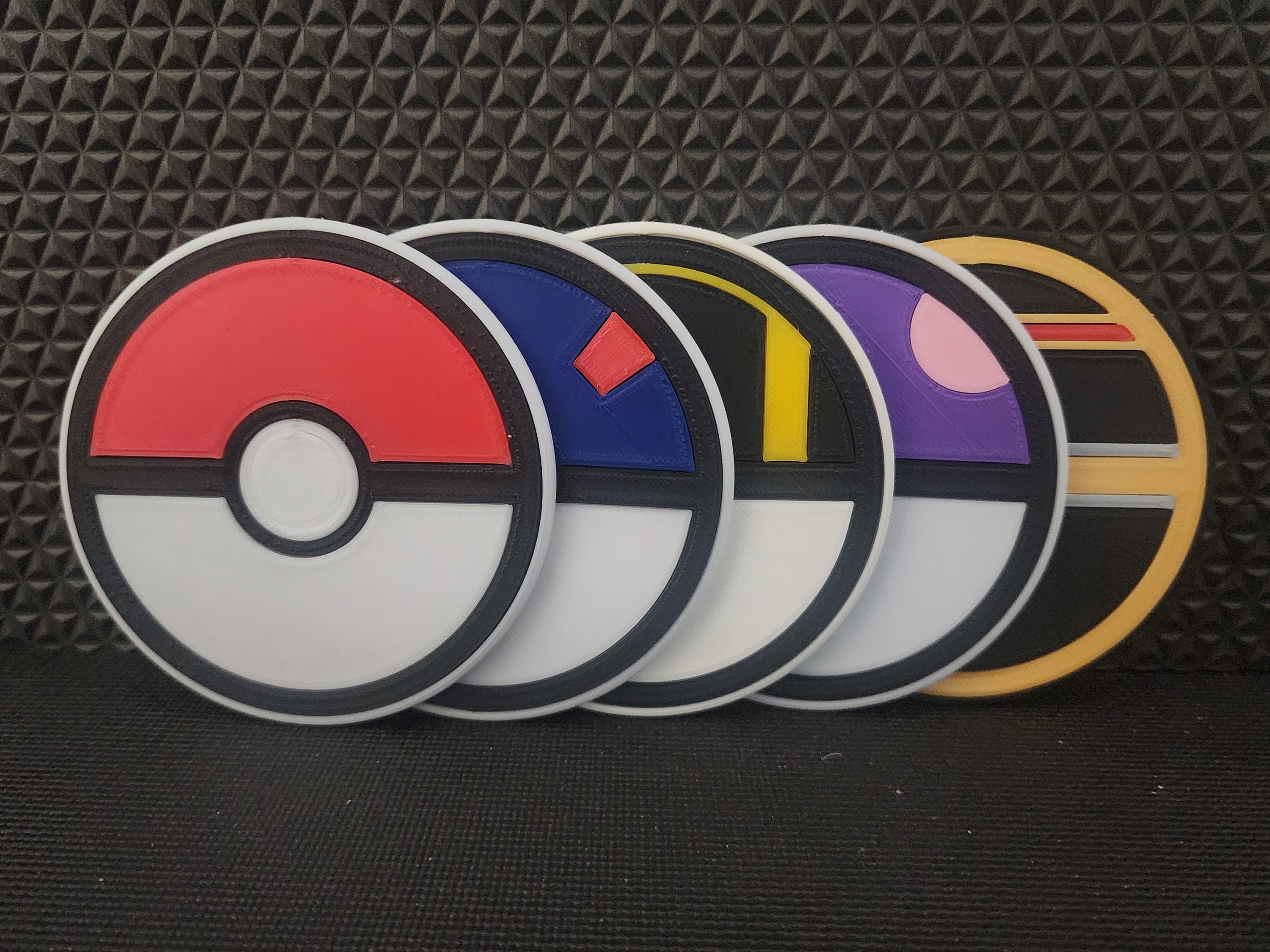 Pokeball Themed Coasters - Etsy