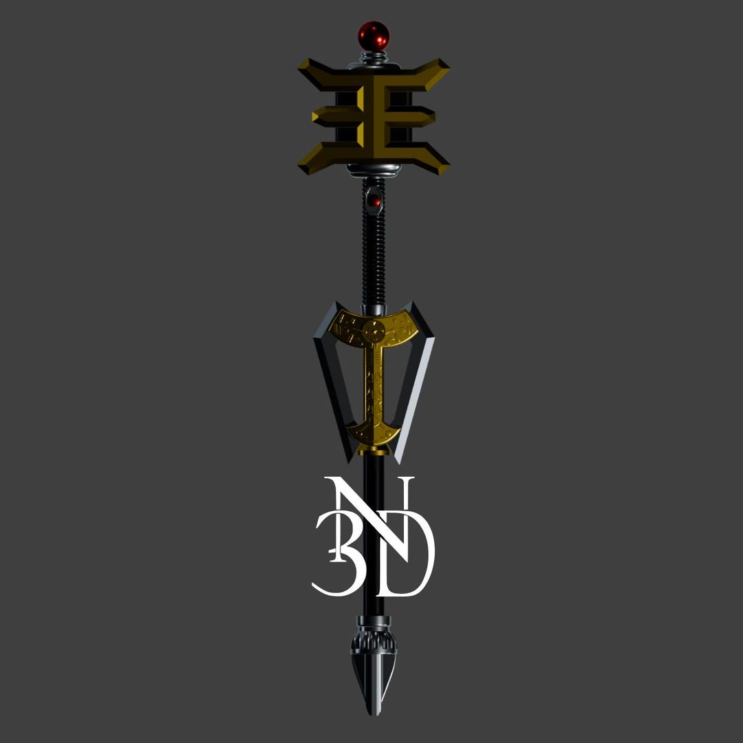 Power Ranger Zeo Gold Staff STL File - Etsy