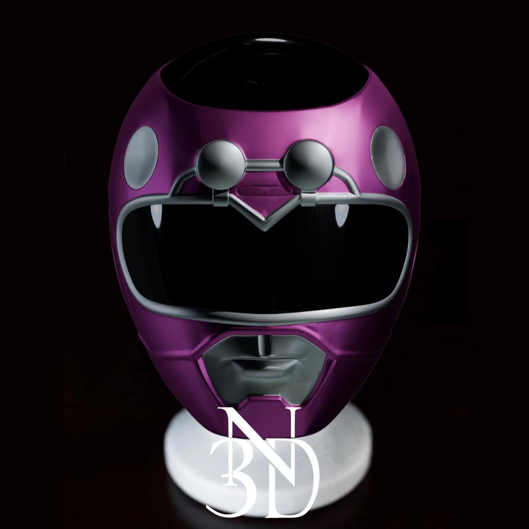 Turbo Pink Ranger Helmet STL File - Etsy