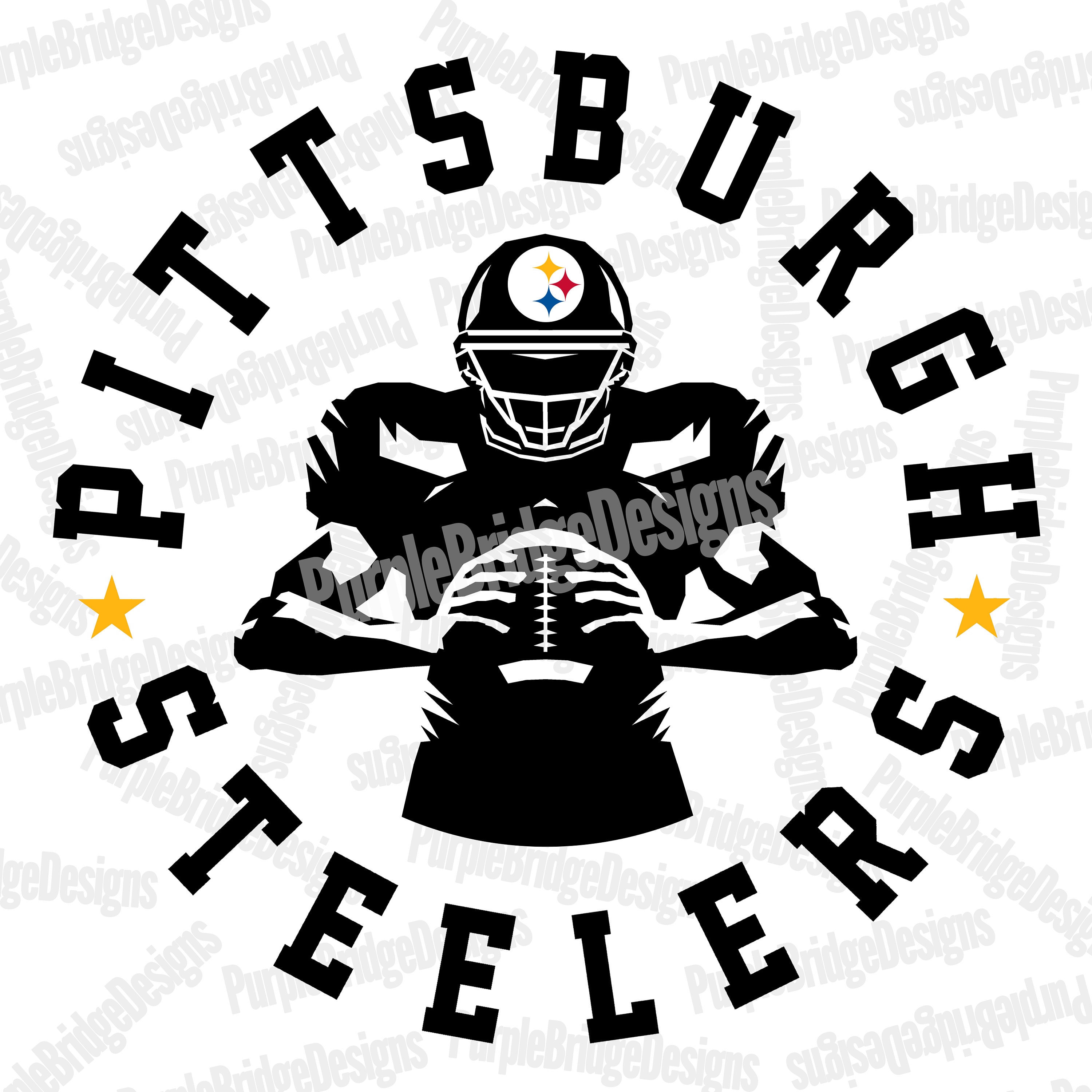 Steelers SVG Football Player Fan Art Digital Design for Download for ...