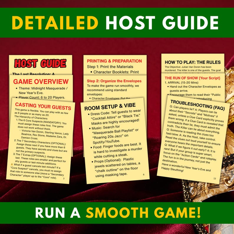 Fun Birthday Party Murder Mystery Game | Masquerade Themed Adult ...