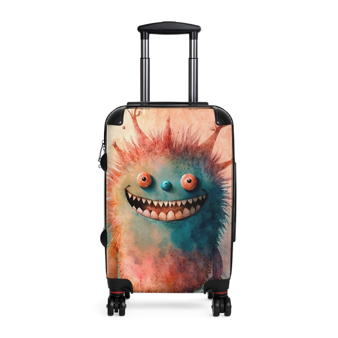 Iggy the Monster Suitcase Monster Themed Luggage Unique - Etsy