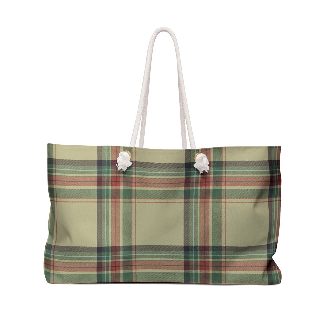 Sutton Weekender Bag, Tartan Weekender Bag, Tartan Market Bag ...