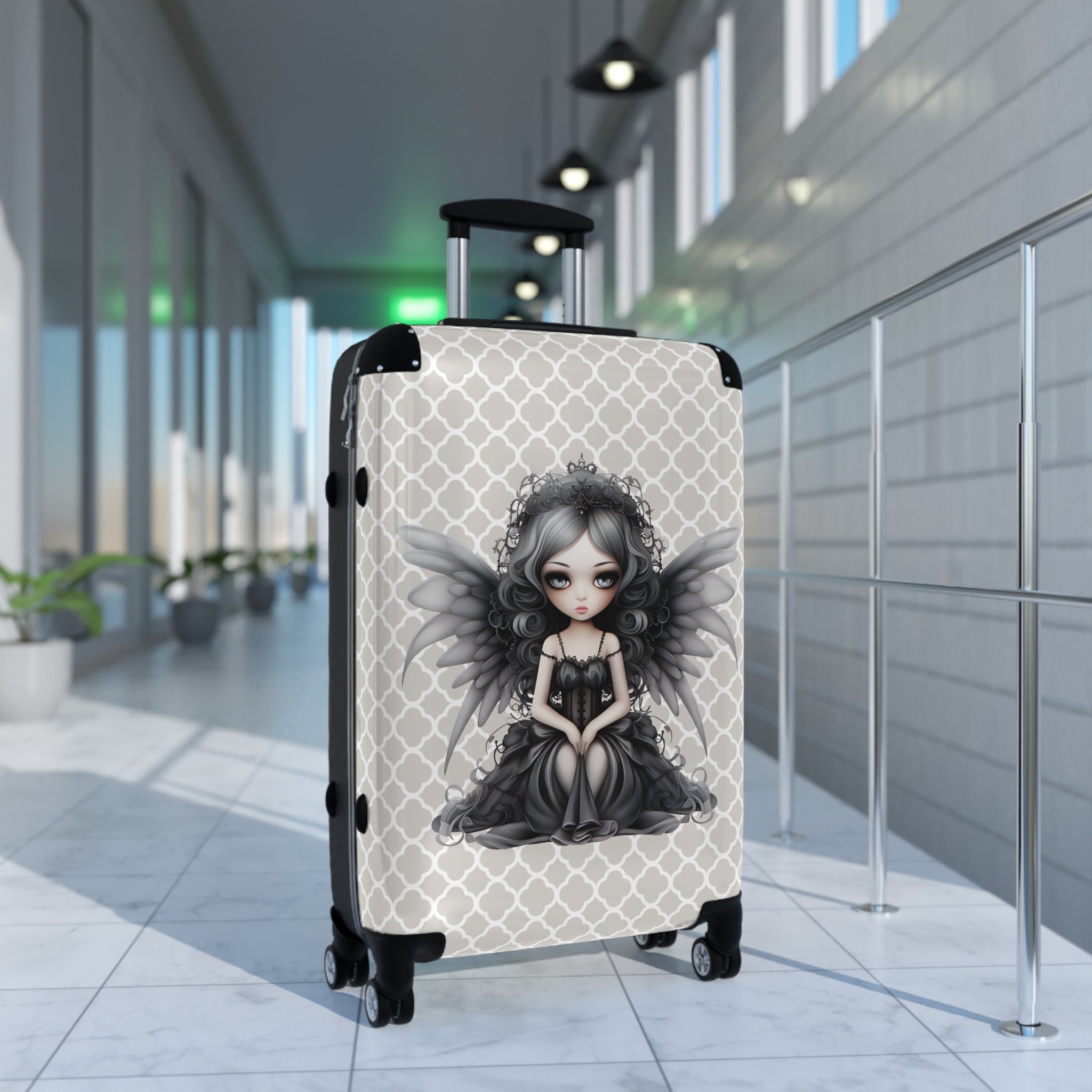Goth Fairy Suitcase, Gothic Style Luggage, Unique Travel Accessories ...