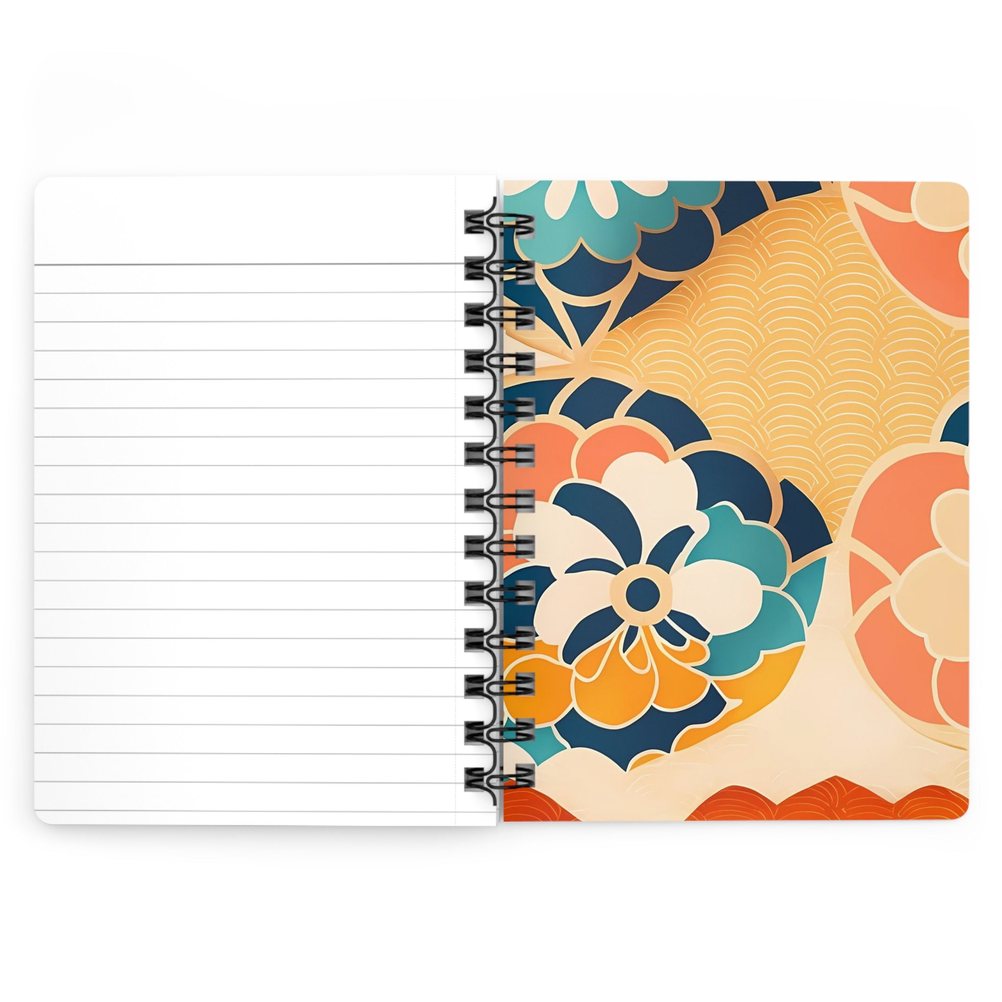 Nami Spiral Bound Journal Japanese Style Journals Writing - Etsy