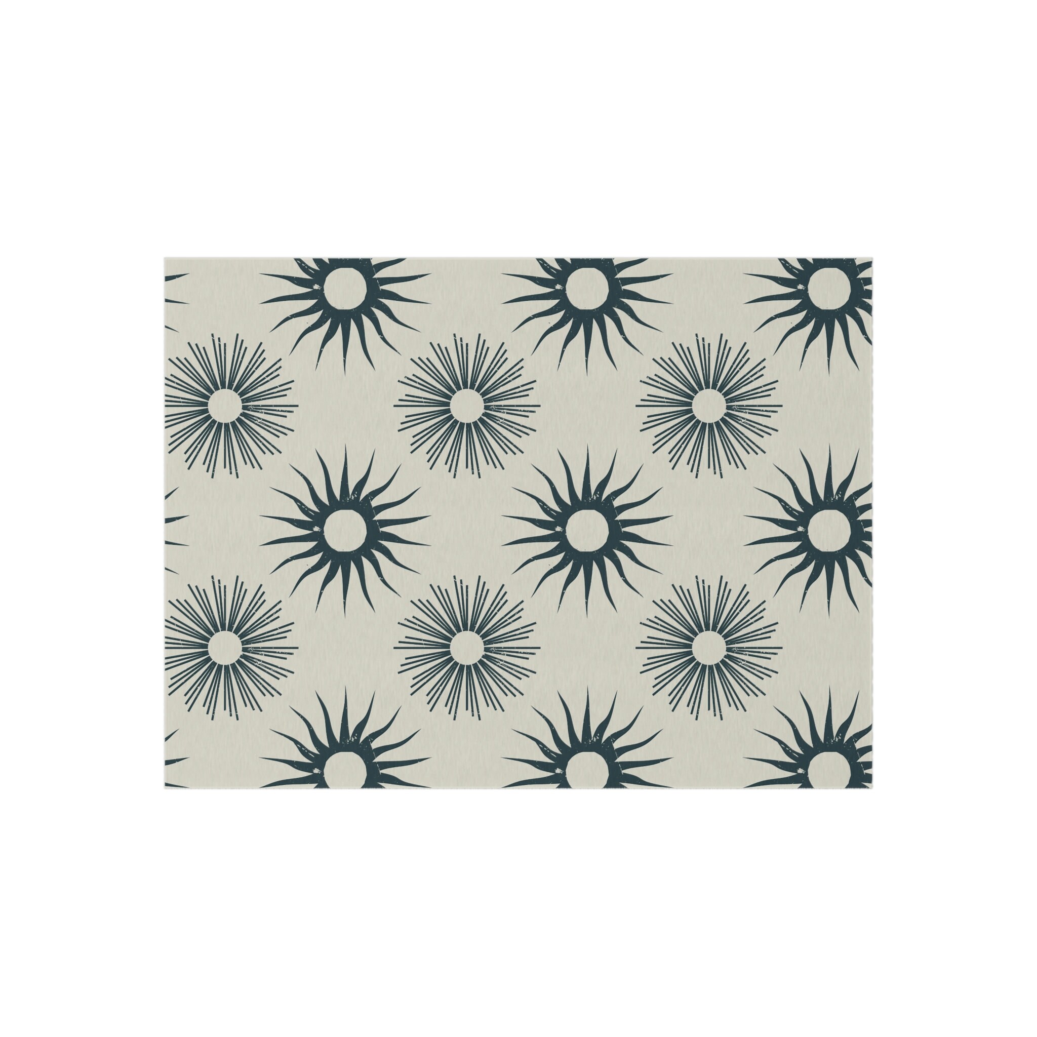 Blue Sunbursts Outdoor Rug - Etsy