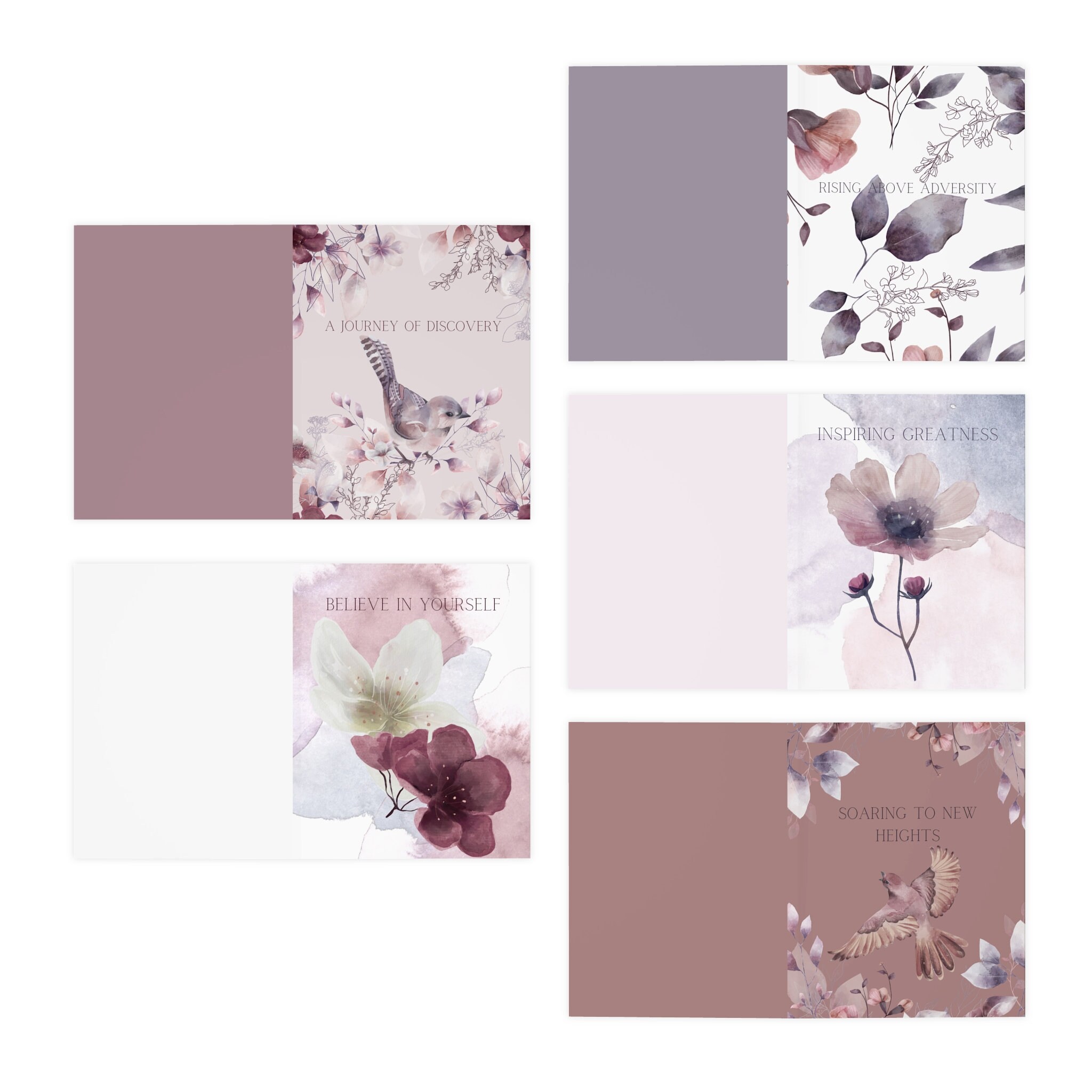 Supportive Messages Multi-design Greeting Cards 5-pack, Inspiring ...