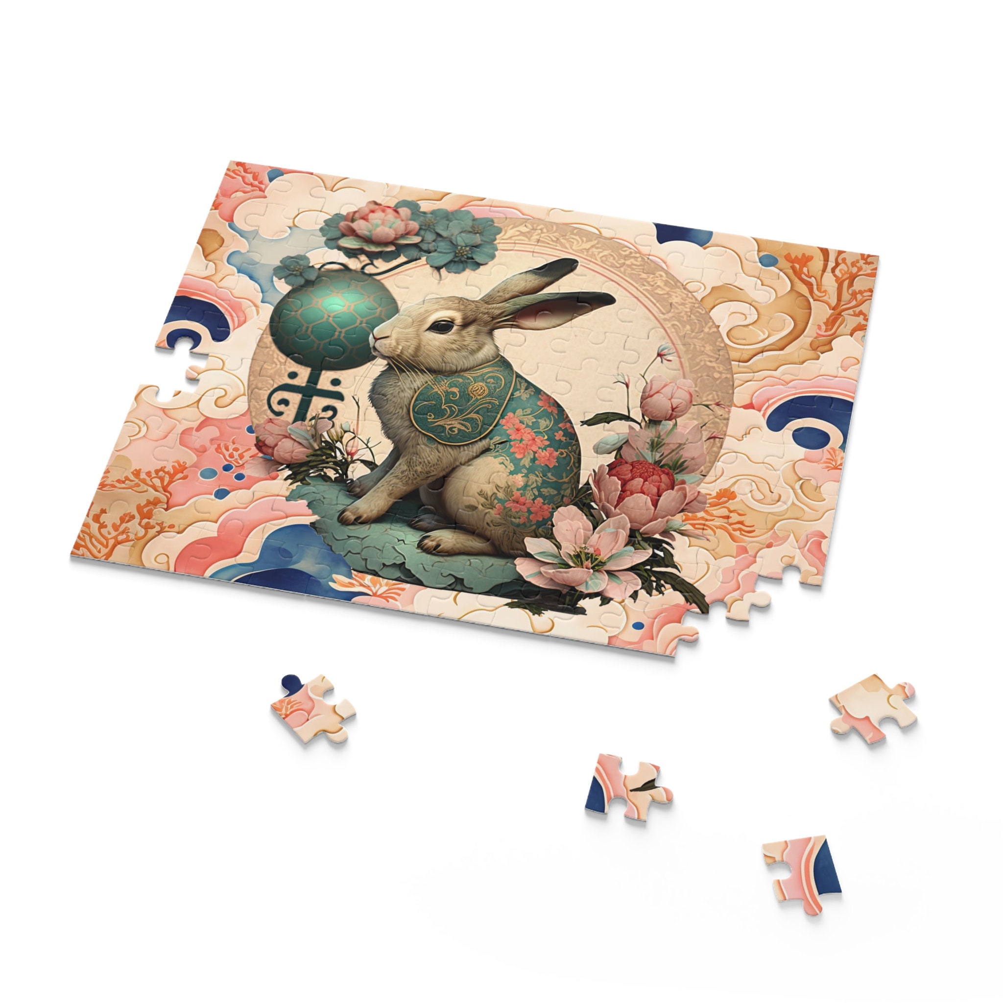Year of the Rabbit Puzzle 120, 252, 500-piece, Chinese Zodiac Puzzles ...