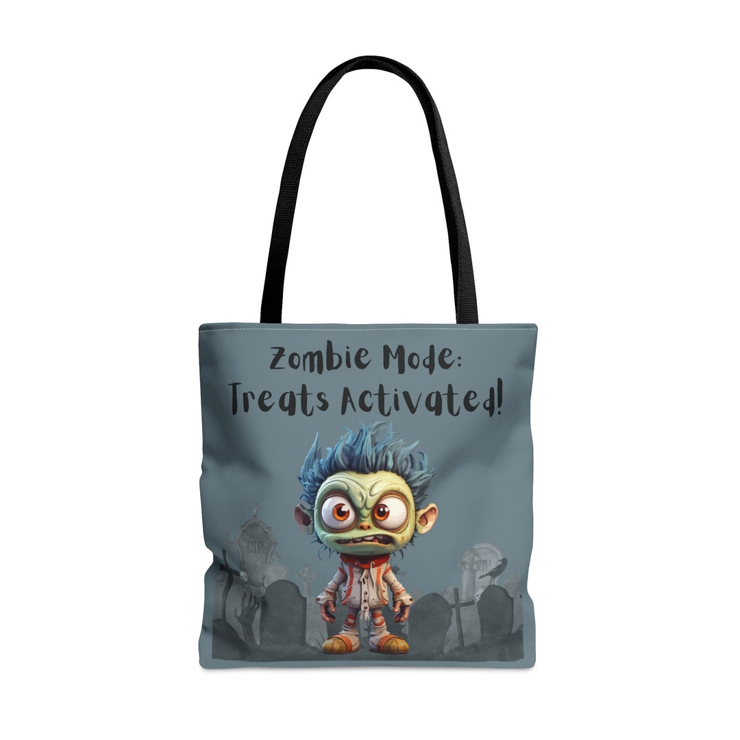 Zombie Mode Treat Bag Halloween Halloween Treat Bag Zombie - Etsy
