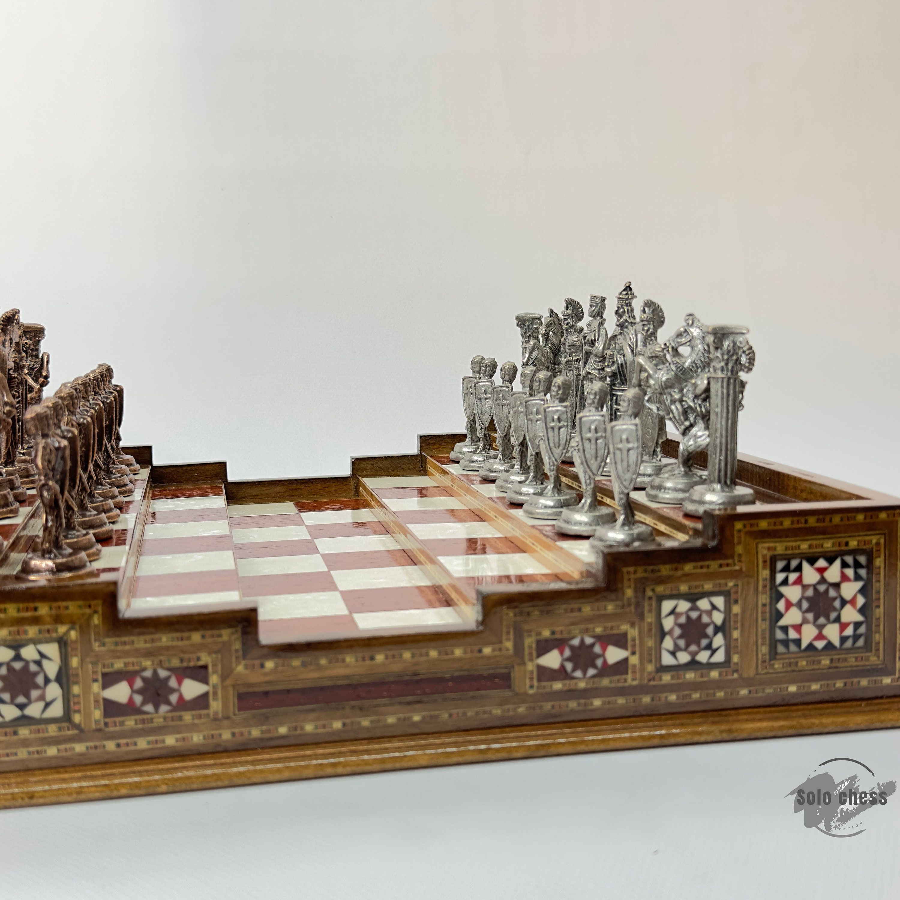 Personalized Handmade Chess Set / Handmade Chess / Custom Board Game / Anniversary Gifts for Him ...