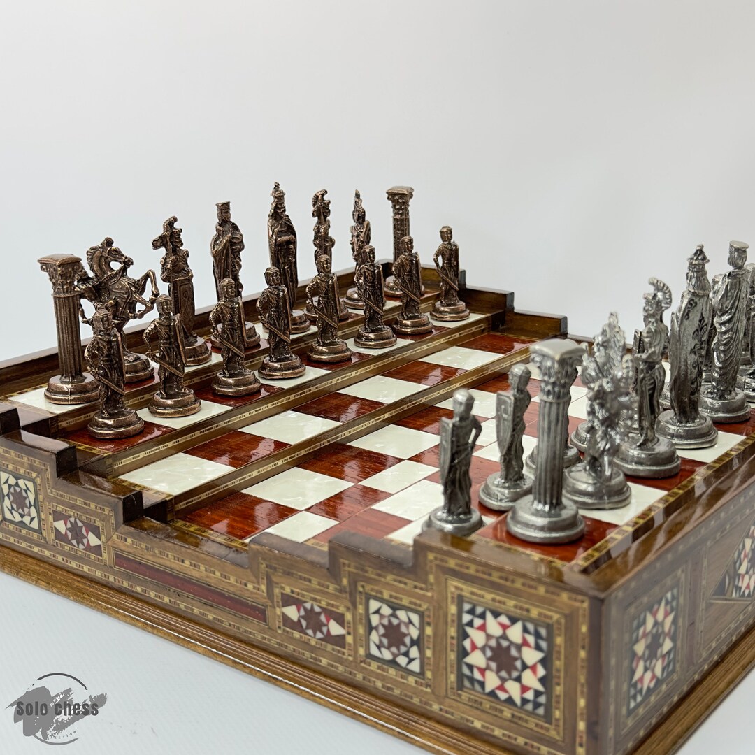 Personalized Handmade Chess Set / Handmade Chess / Custom Board Game ...