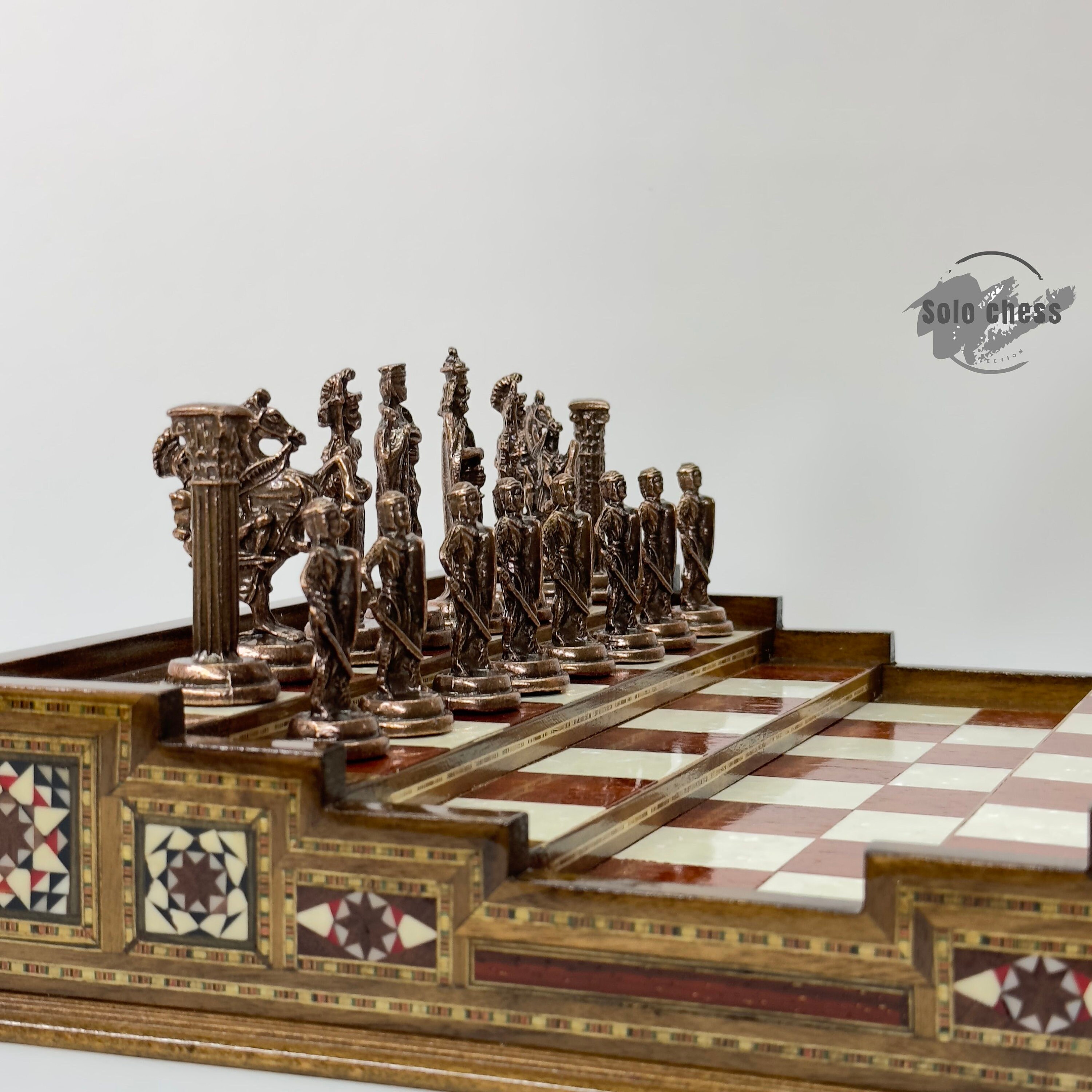 Personalized Handmade Chess Set / Handmade Chess / Custom Board Game ...