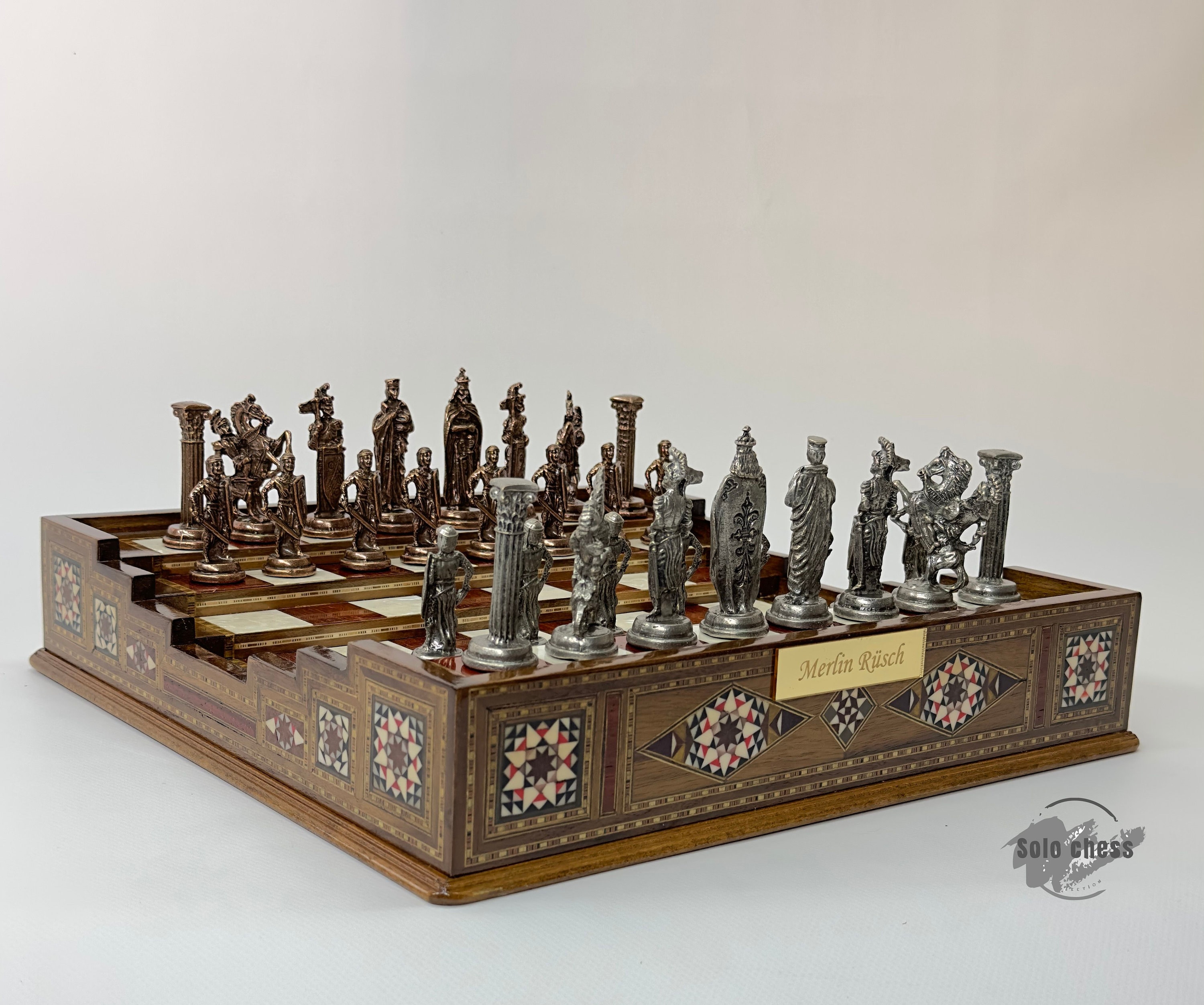 Personalized Handmade Chess Set / Handmade Chess / Custom Board Game ...