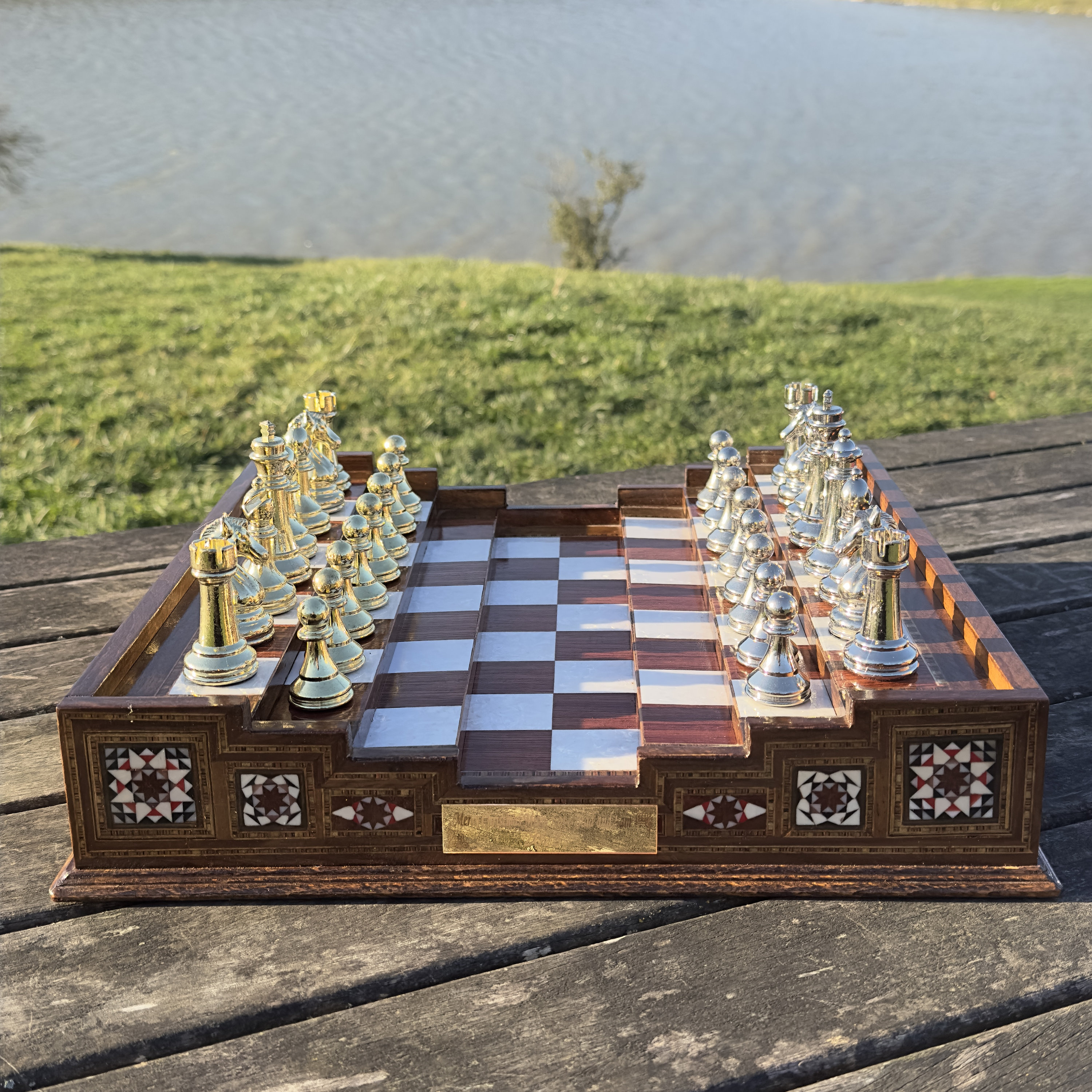 Personalized Handmade Chess Set / Handmade Chess / Custom Board Game ...