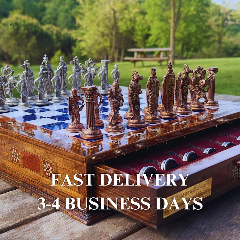 Wooden Chess Set - Etsy