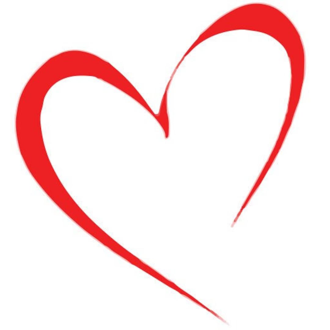 Open Red Heart Png - Etsy