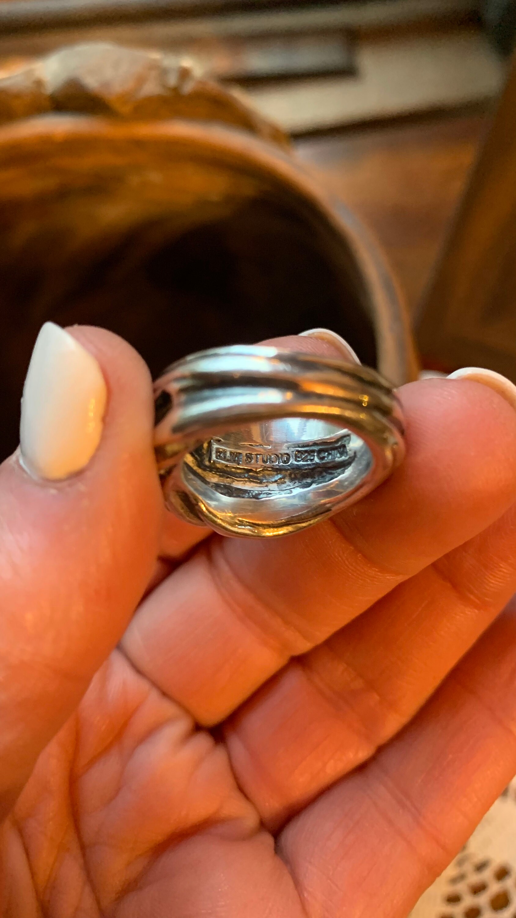 RLM Studio Oxidized Sterling Silver Band. Heavy Modern Design. Unisex ...