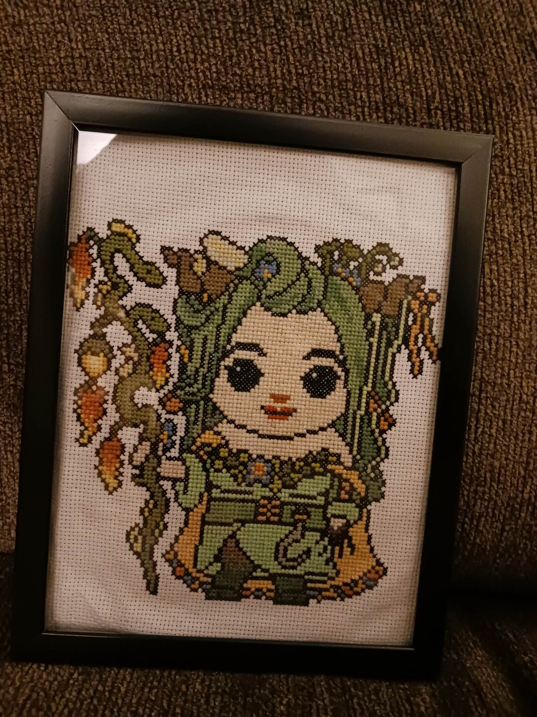 Critical Fae Faun Druid Cross-stitch Completed Art - Etsy