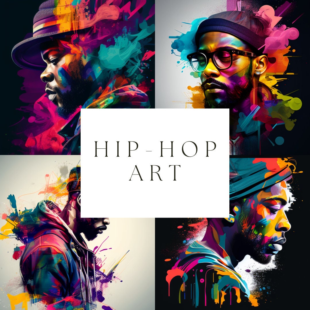 Hip-hop Art, Black Art, Colorful (instant Download) - Etsy