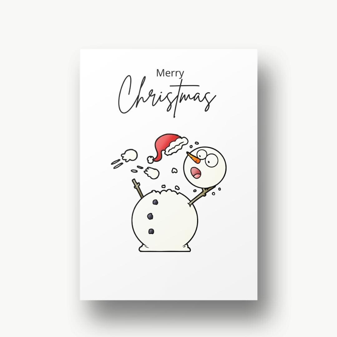 Christmas Card Card With or Without Money Compartment, Elegant Design ...