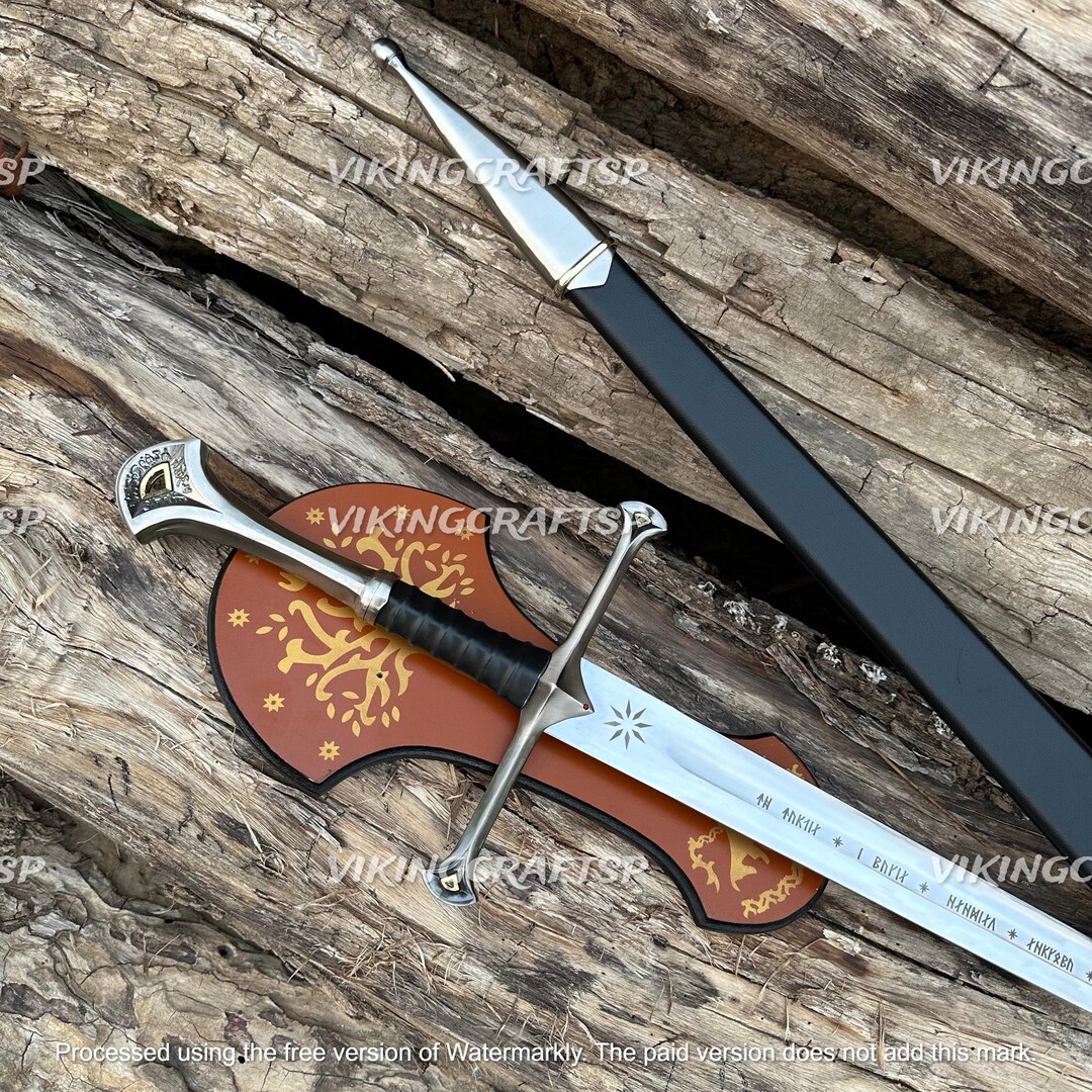 Aragorn's Legendary Master Sword Anduril Hand-forged Sword, Collectible ...