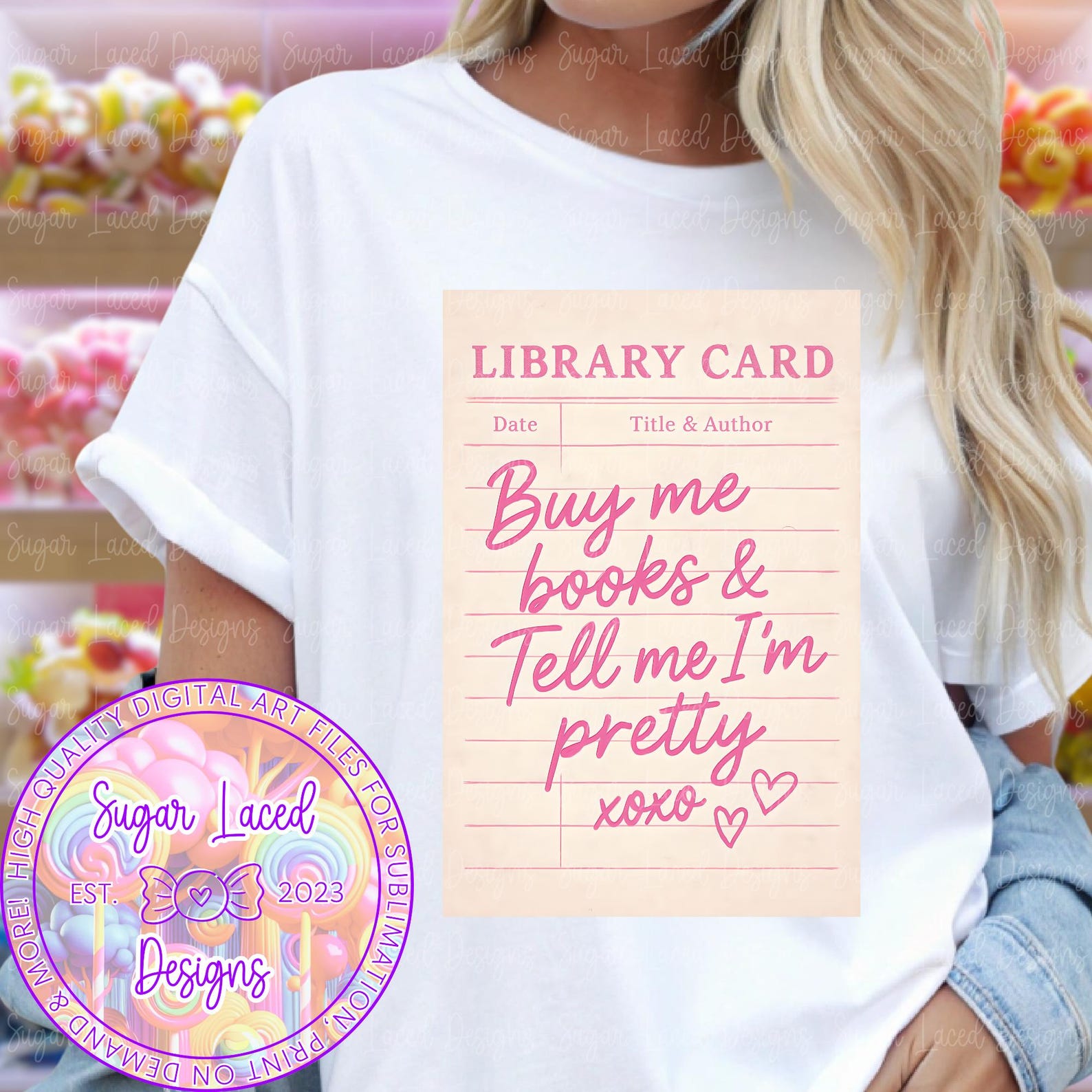 Library Card Buy Me Books PNG Design, Book Lovers PNG, Library Card ...