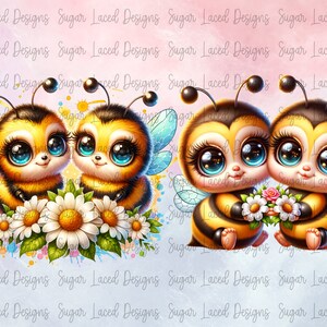 Bumble Bees Clipart Bundle, Cute Bees Clipart Bundle, Cute Bees Png ...