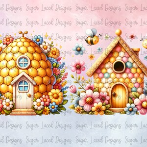 Bumble Bees Clipart Bundle, Cute Bees Clipart Bundle, Cute Bees Png ...