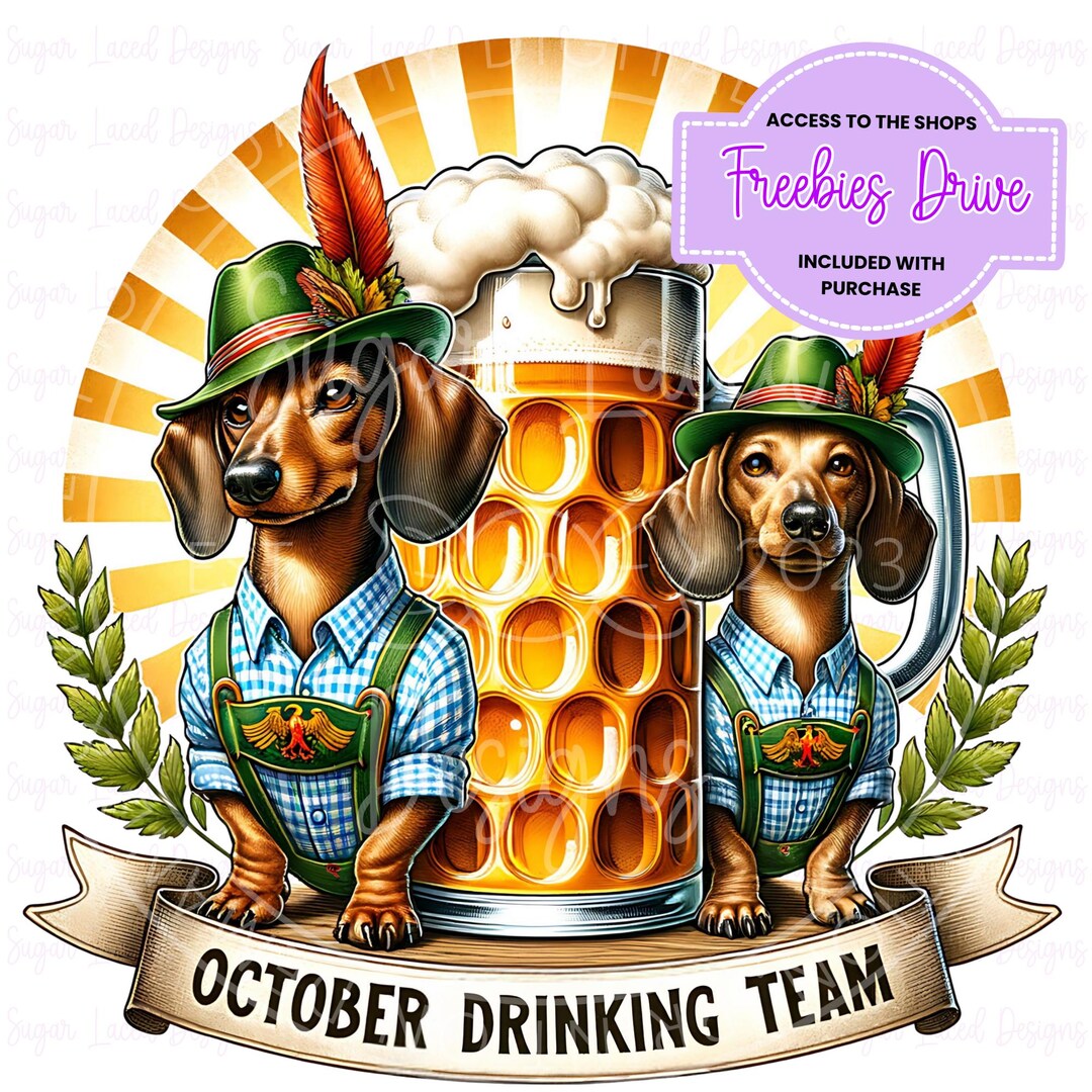 October Beer Dog PNG, October Beer Festival PNG, Digital Download ...