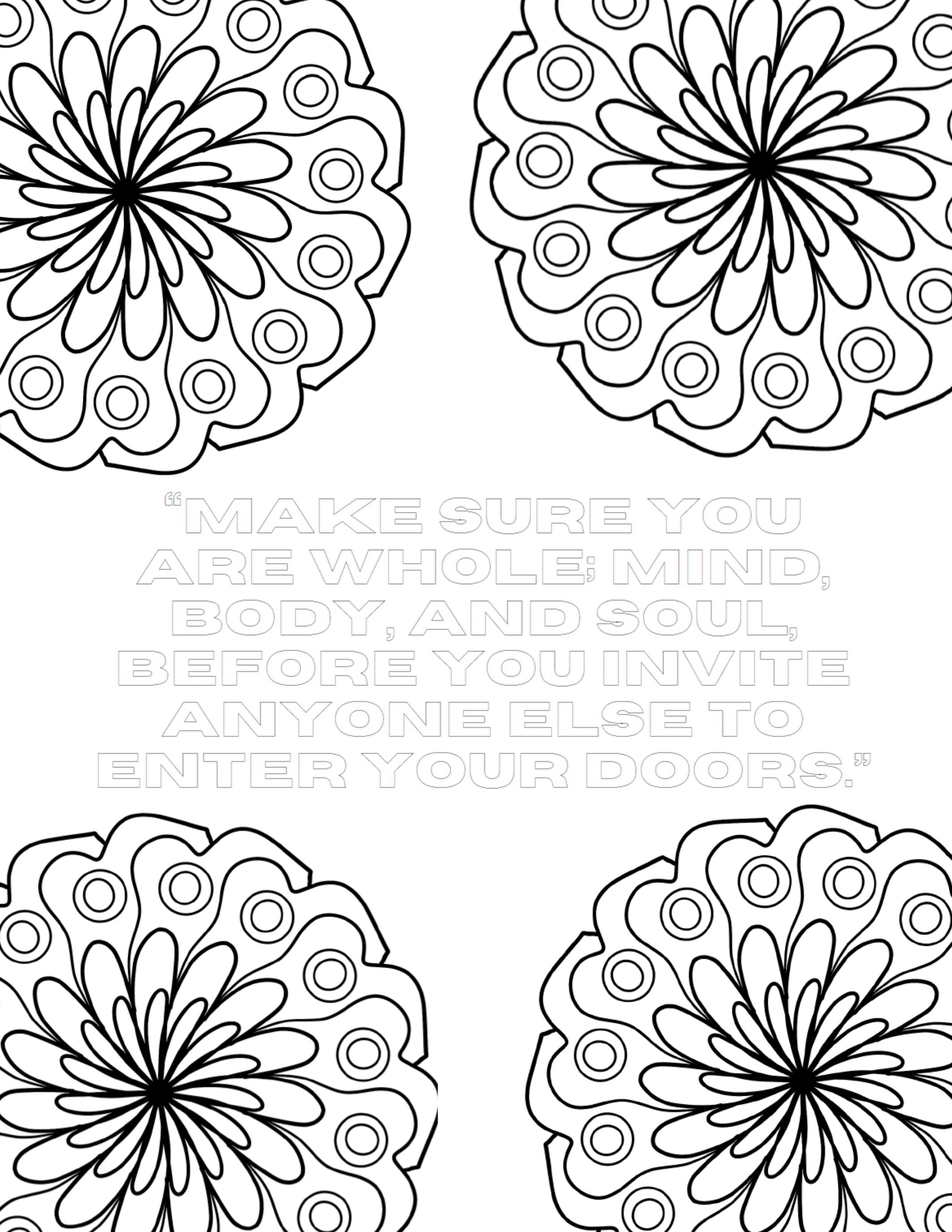 63 Coloring Pages and Quotes Printable PDF Self Care - Etsy
