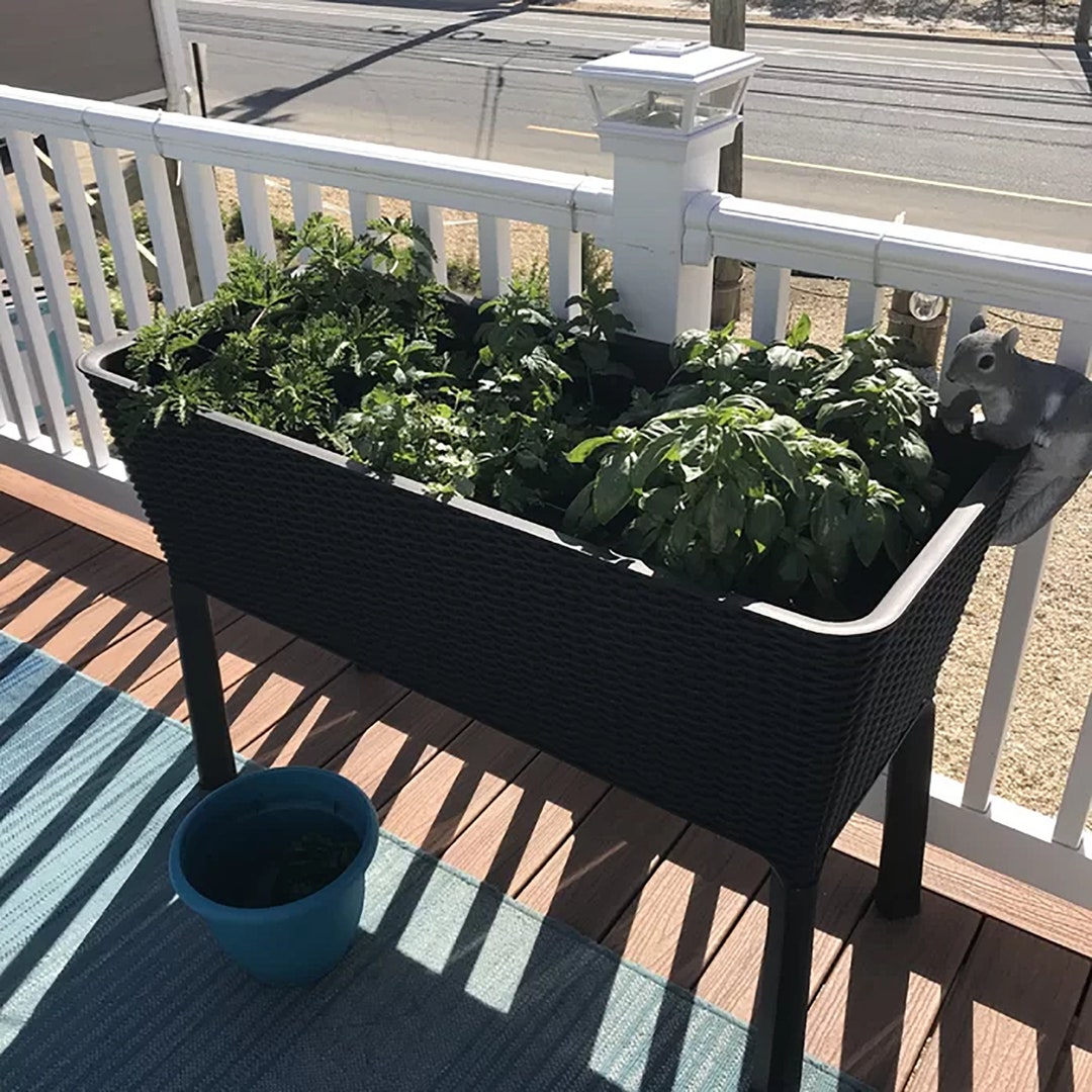 Piece Stylish Elevated Garden Bed Planter With Drainage Tap - Etsy