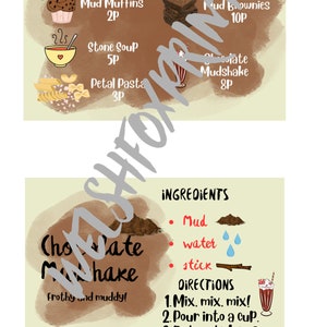 Mud Kitchen Recipe Cards and Menu, Eyfs, Outdoor Play Mud Kitchen ...