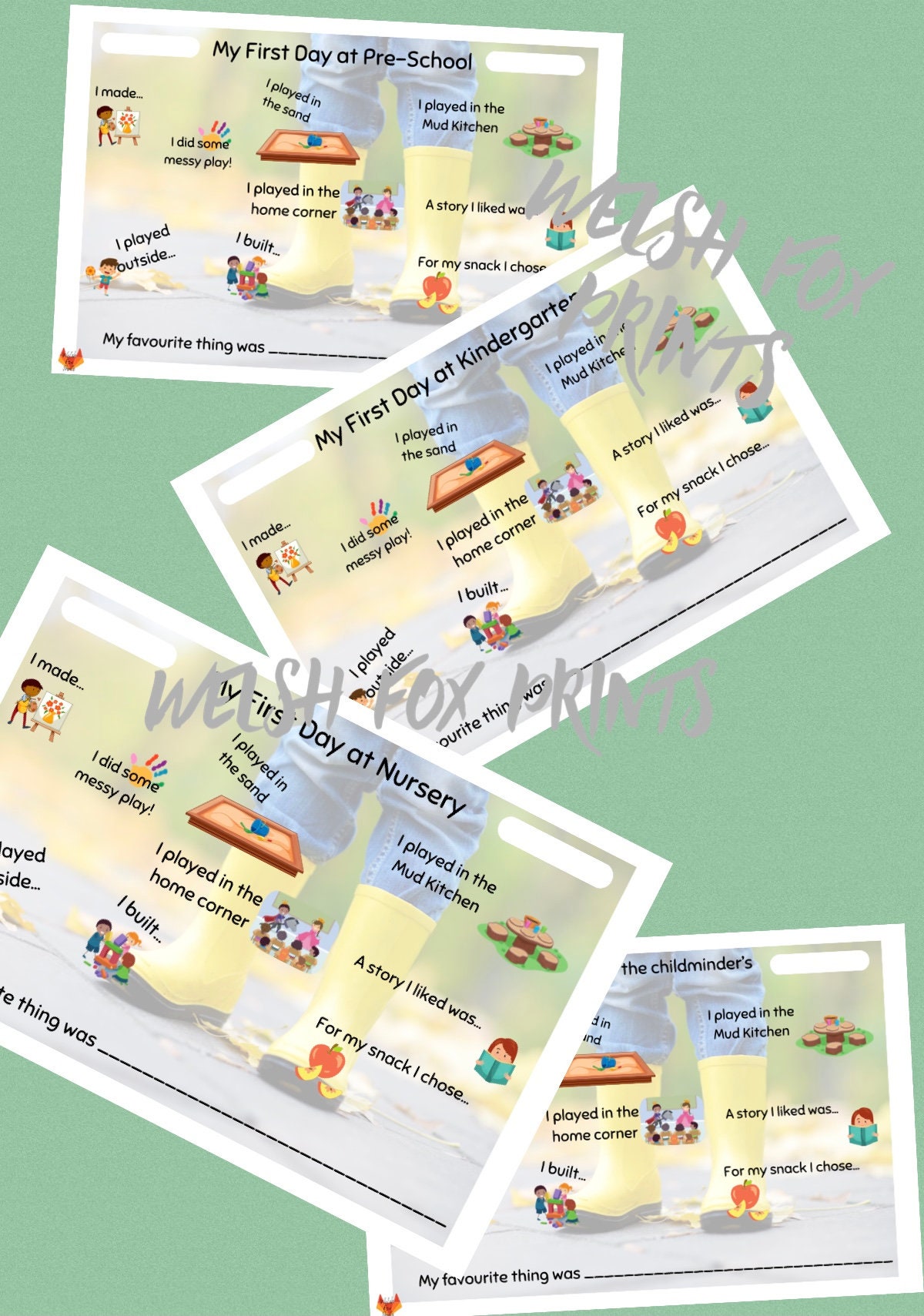 All About Me Booklet Book Nursery Preschool Childminder Parent and ...