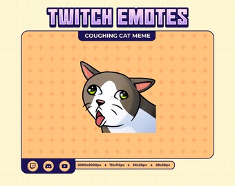 SAD CUTE CAT Meme Emotes for Twitch Youtube or Discord - Etsy
