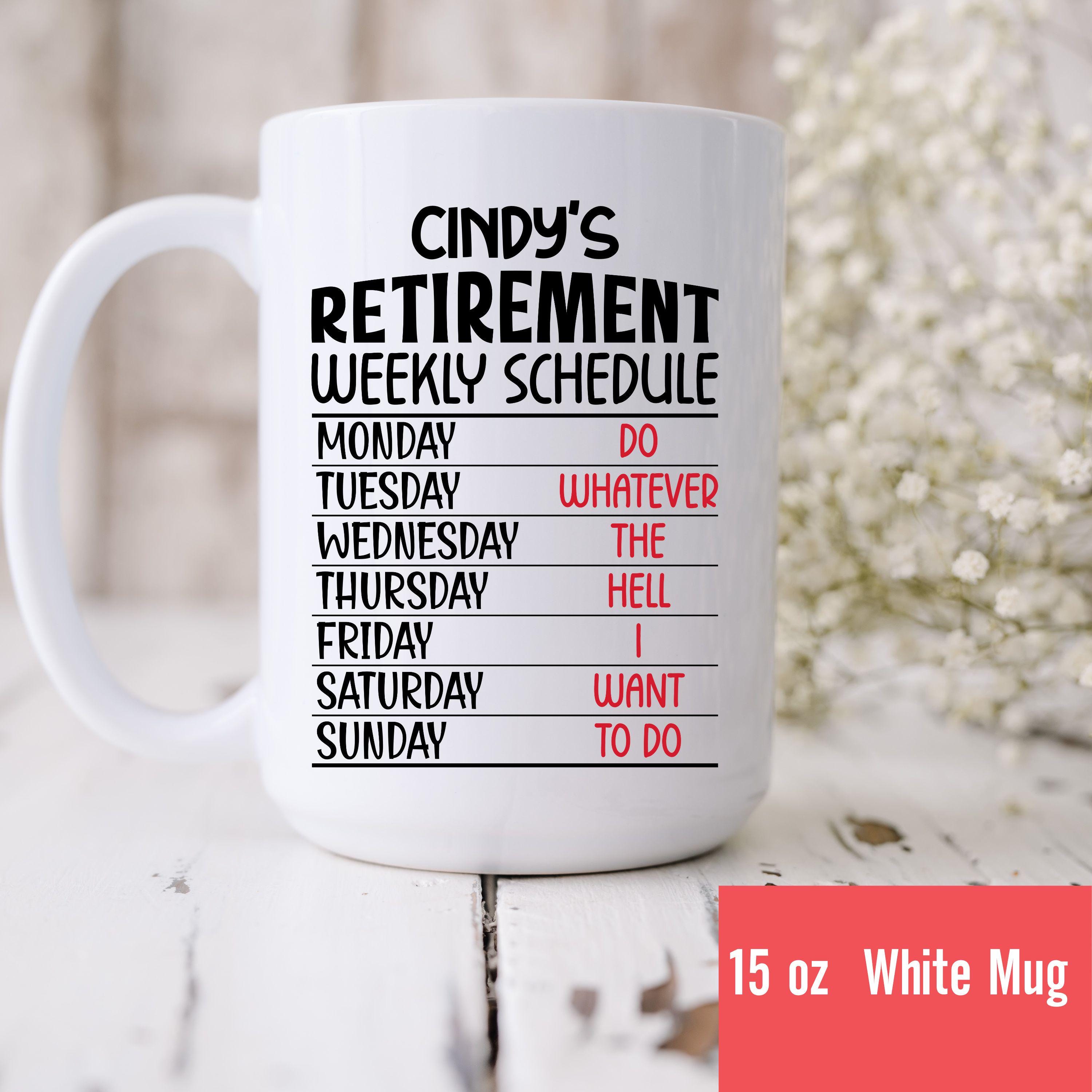 Funny Retirement Mug, Custom Retirement Gift, Happy Retirement ...