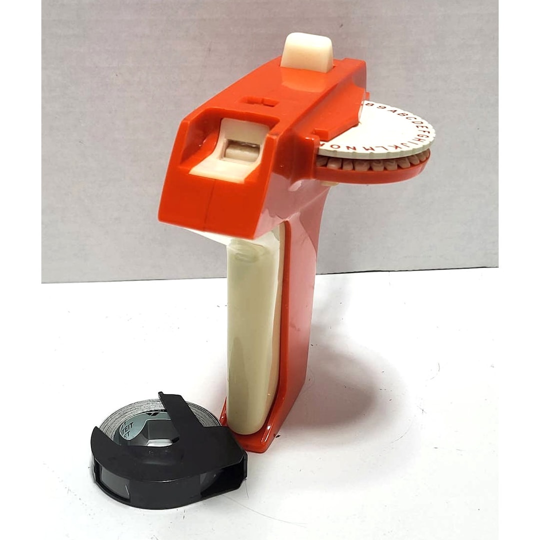 Vintage 70s Era Dymo Home Label Maker Model 1800 Orange - Etsy